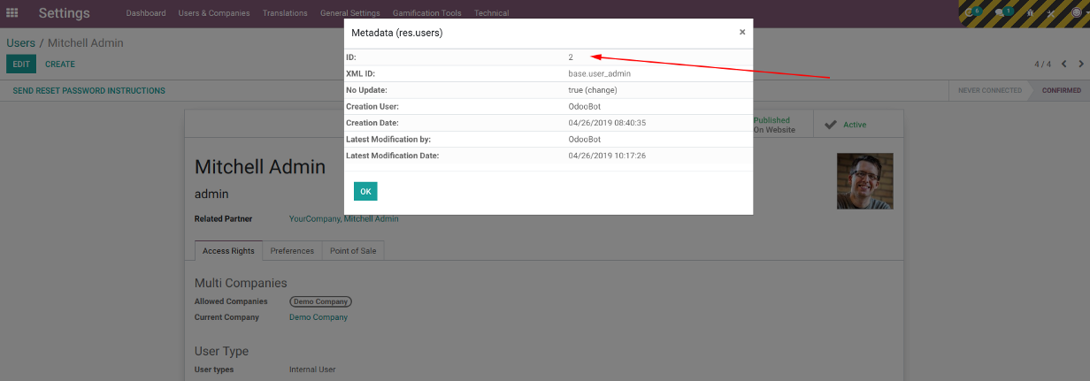 Becoming A Superuser In Odoo 12
