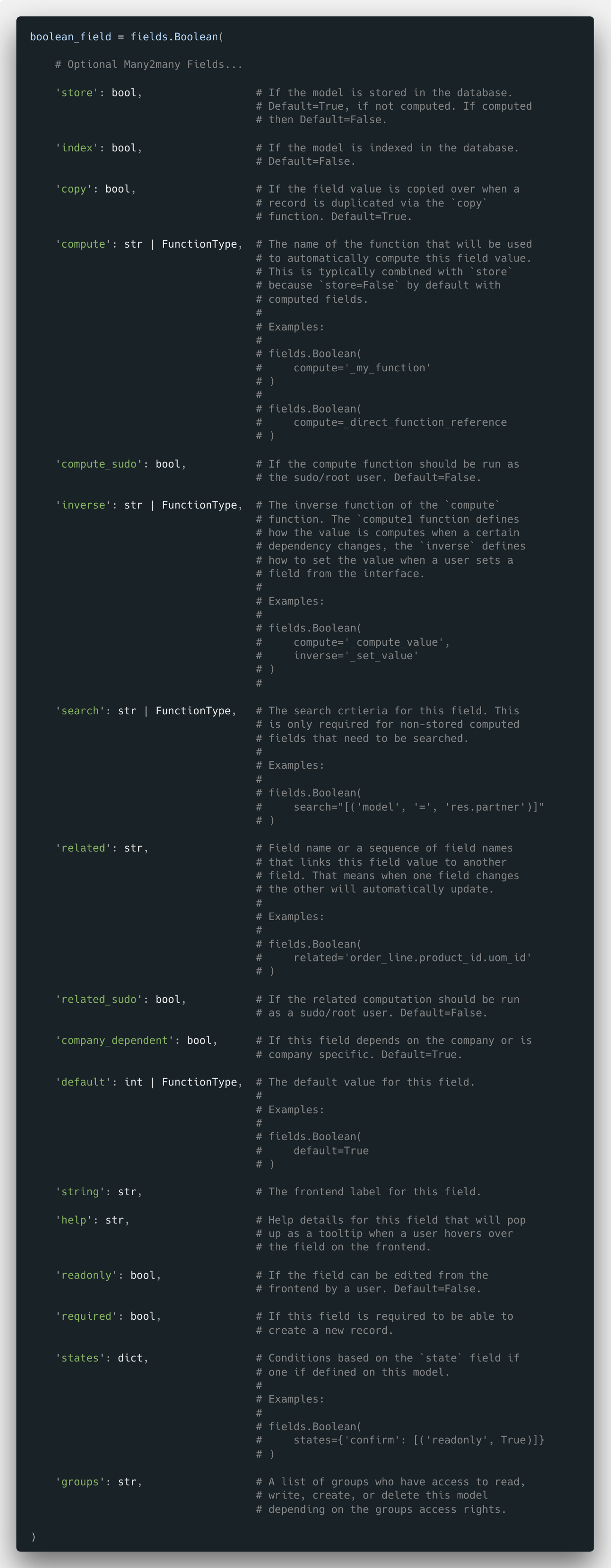 The Unofficial Odoo Field Guide v12 